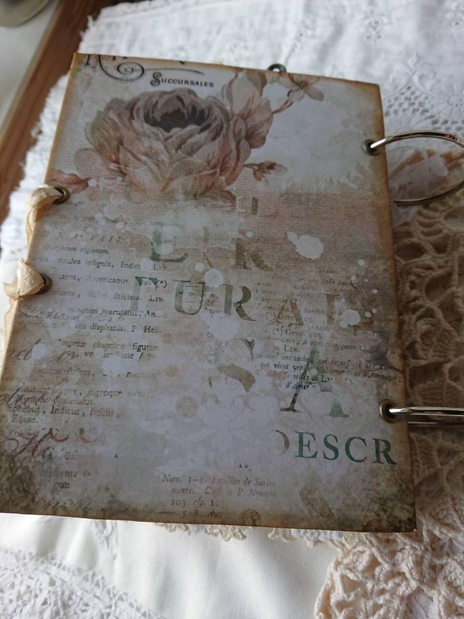 Ring Bound Journal With Pockets Bags Tucks and Journaling Pages Inside ...