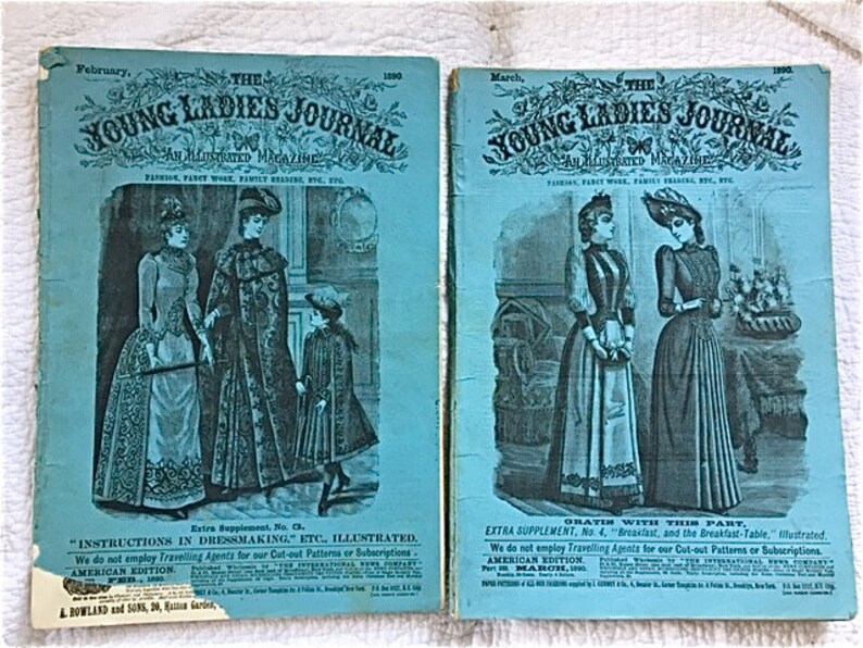 Antique Ladies' Fashion Magazines - 1890 - Etsy