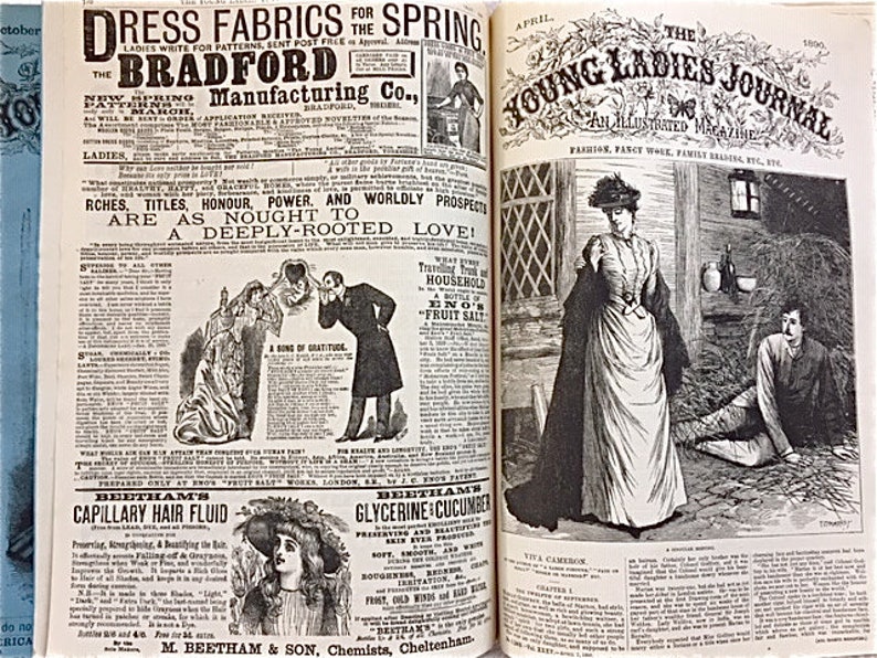 Antique Ladies' Fashion Magazines 1890 - Etsy