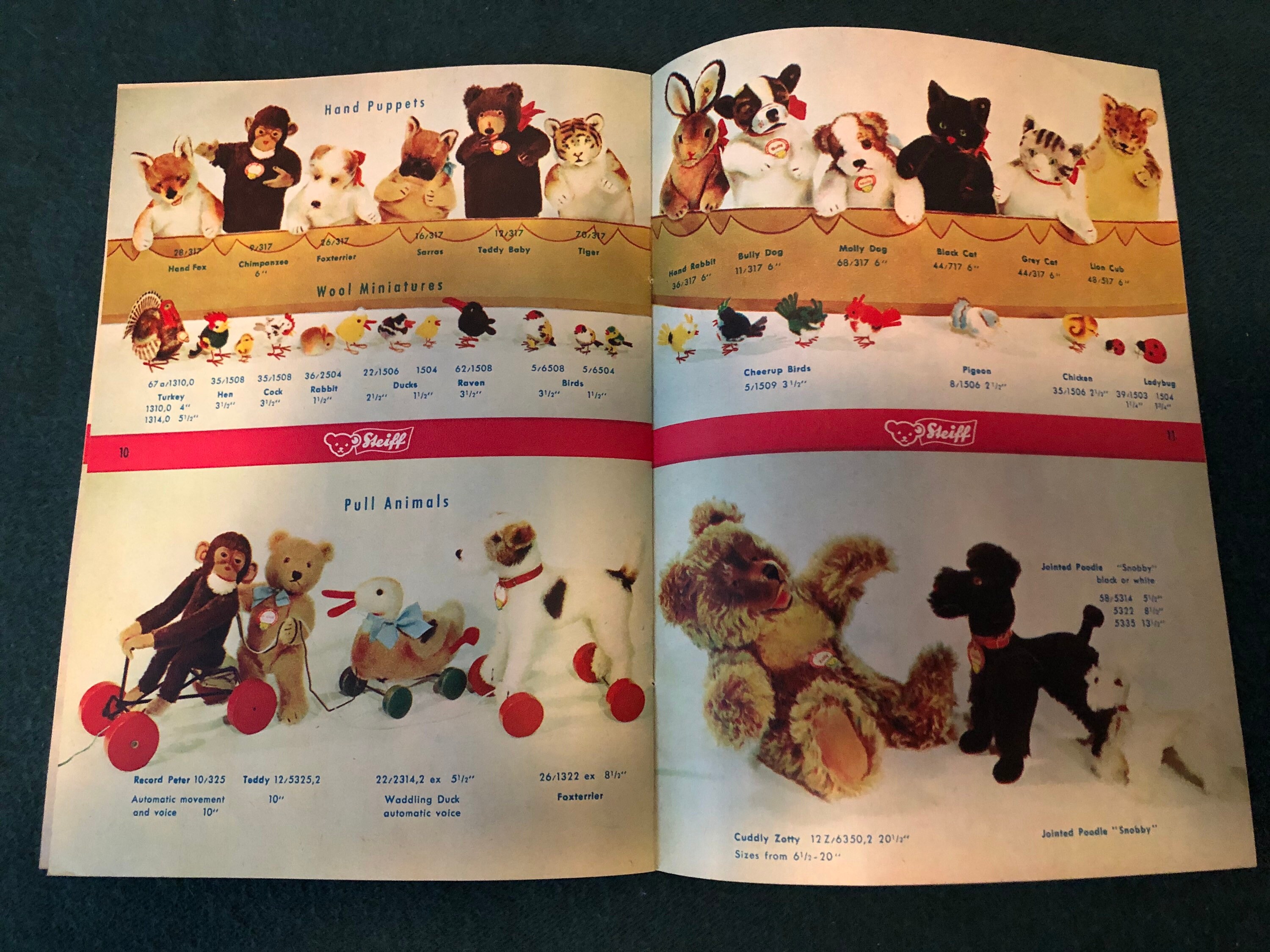 1953 Steiff Toy Animals Catalogue With Fiftieth Anniversary Celebration ...