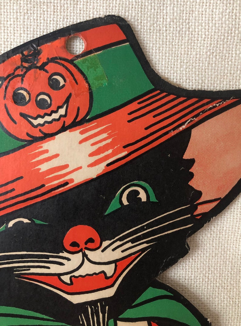 Pair of Vintage Beistle Halloween Character Decorations - Etsy