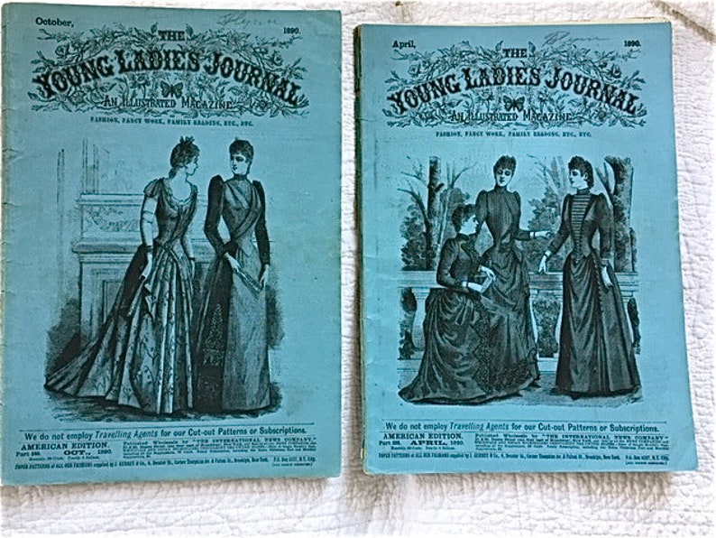 Antique Ladies' Fashion Magazines - 1890 - Etsy
