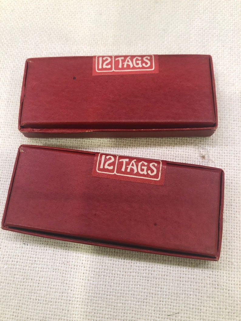 Vintage Gibson Box of Christmas Tags - Etsy