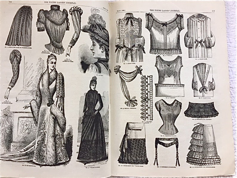 Antique Ladies' Fashion Magazines - 1890 - Etsy