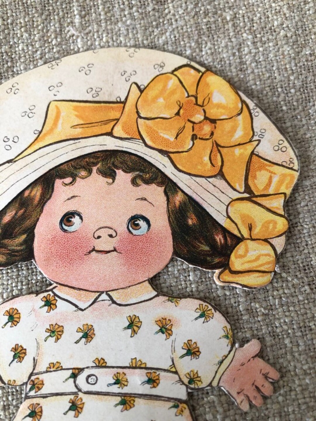 Antique polly Pig-tail Valentine Card by M.G. Hays - Etsy