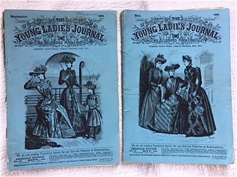 Antique Ladies' Fashion Magazines - 1890 - Etsy