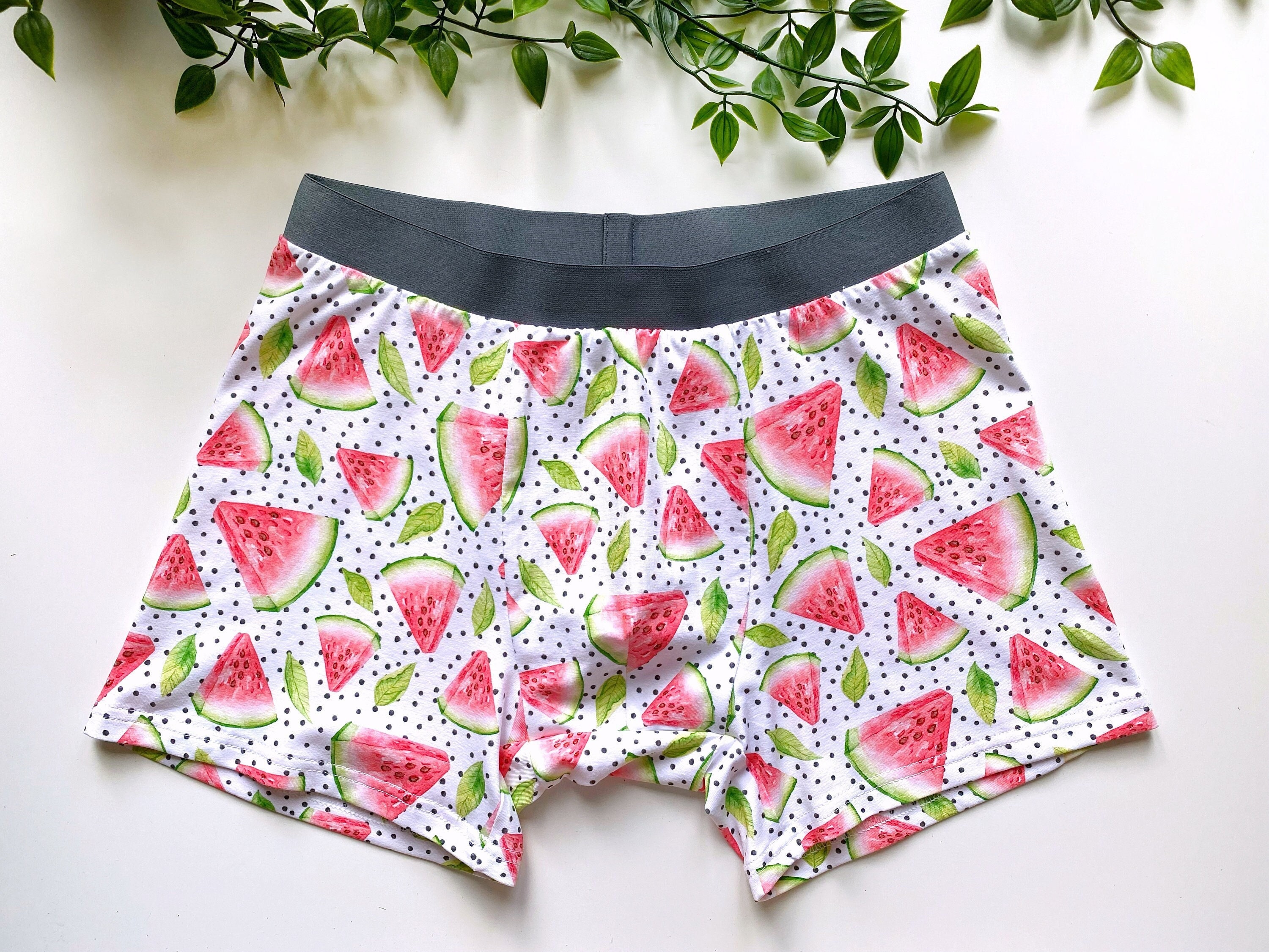Men Briefs With Watermelon Funny Boxers for Him Comfy - Etsy