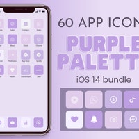 Purple Lovers Ios Icons Pack 60 Icons iPhone Ios 14 App Icons Purple ...