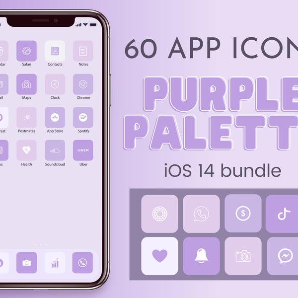 Purple Icons - Etsy