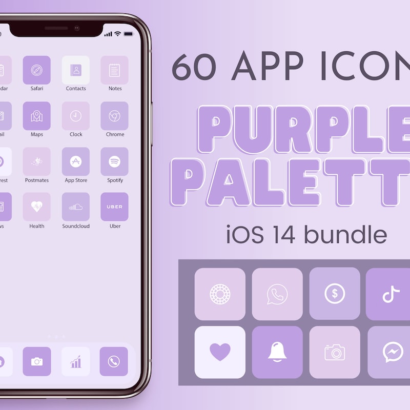 Purple App Icons - Etsy
