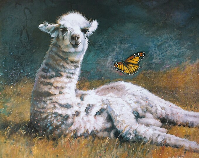 Happiness is A Butterfly Oil Painting Nancy Noel Art Print - Etsy