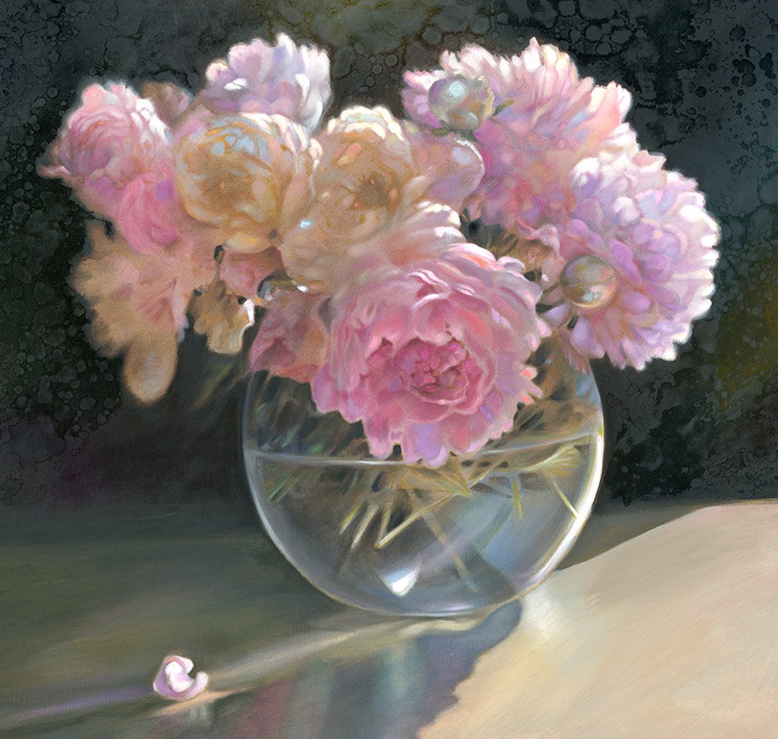 Floral Oil Painting, Vintage Nancy Noel Art Print - 18"h X 20"w - Etsy