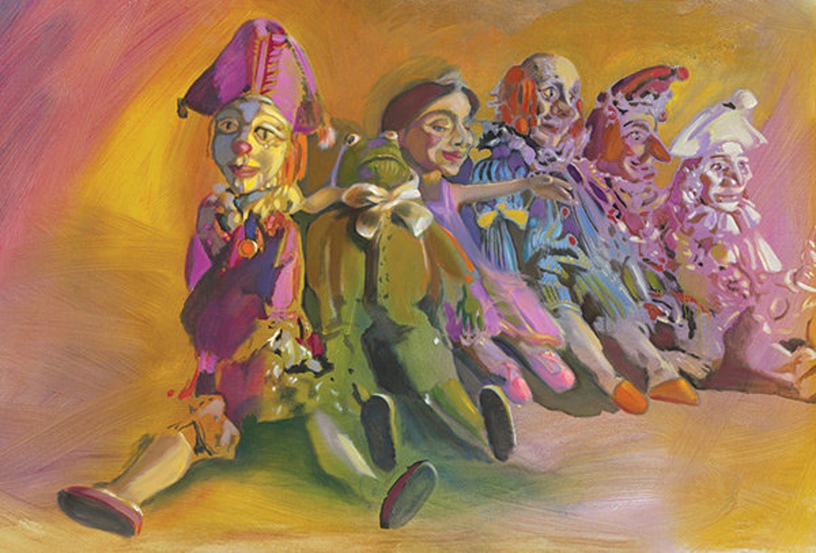 Characters - Oil Painting, Nancy Noel Art Print, Paper or Canvas Giclée ...