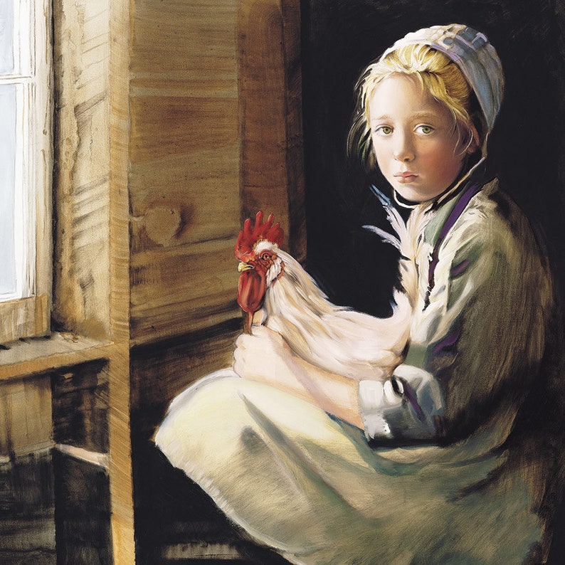 Thayer - Oil Painting, Nancy Noel Art Print, Amish Art, Paper or Canvas ...