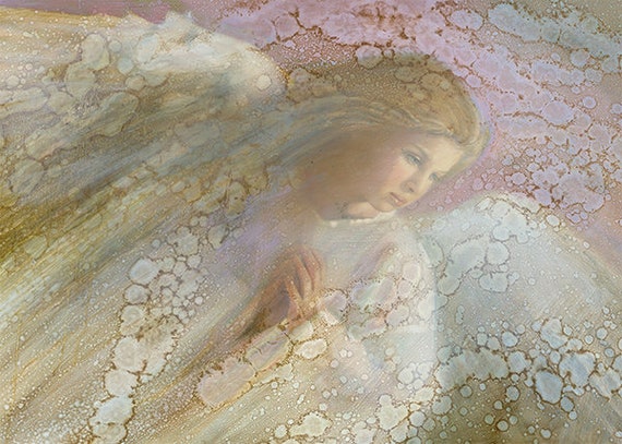 Miracles Oil Painting Nancy Noel Art Print Angel Art | Etsy
