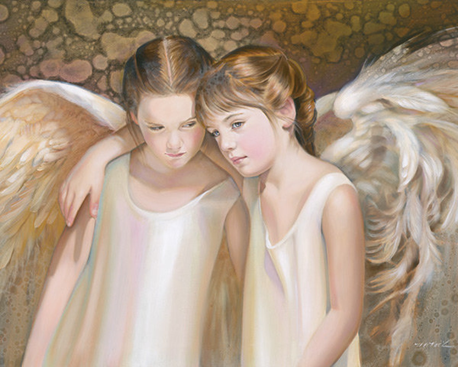 Always Oil Painting, Nancy Noel Art Print, Angel Art, Paper or Canvas ...
