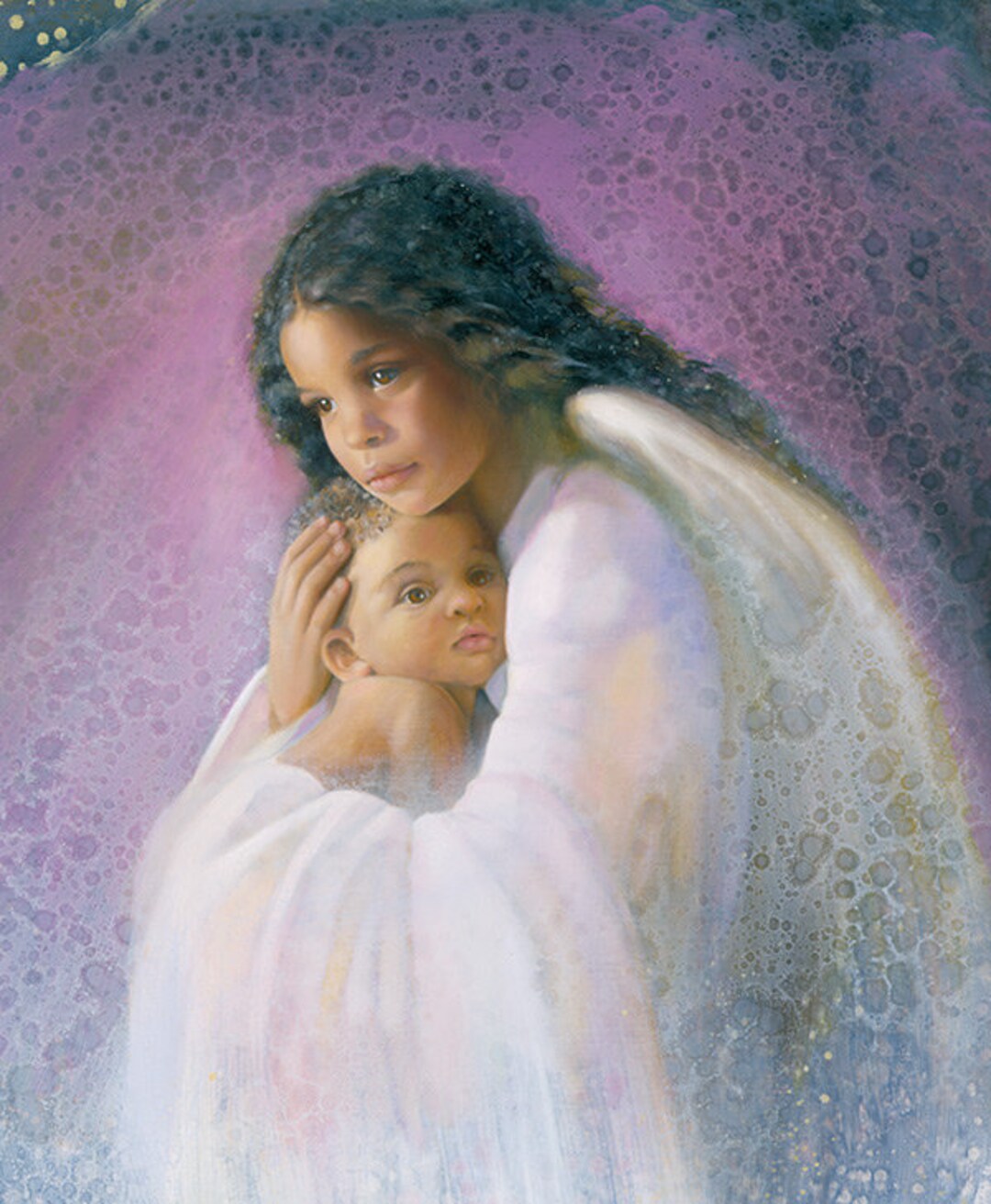 Gift - Oil Painting, Nancy Noel Art Print, Angel Art, Paper or Canvas ...