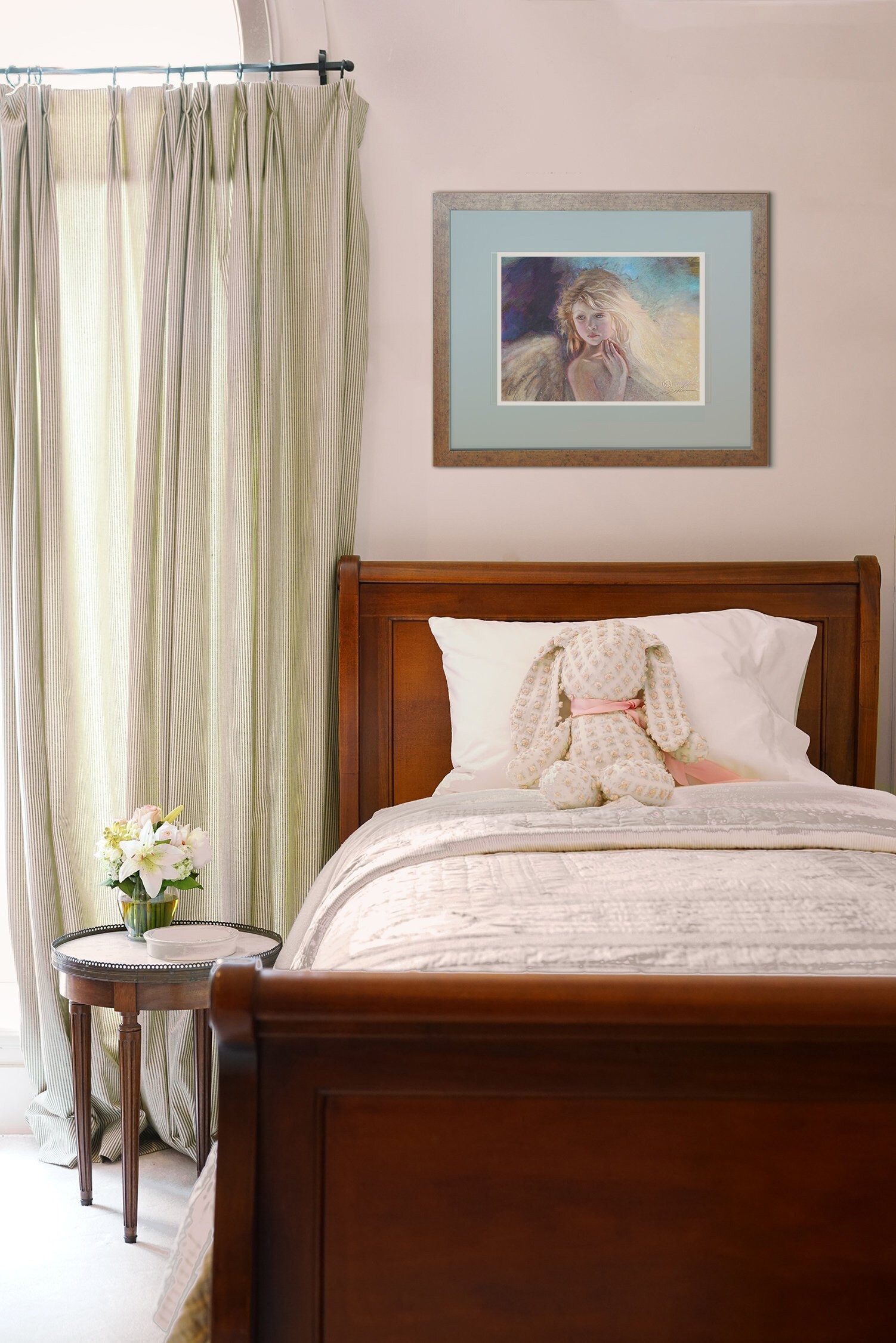 Angel Painting, Angel Art, Vintage Nancy Noel Art Print, ANGEL With ...