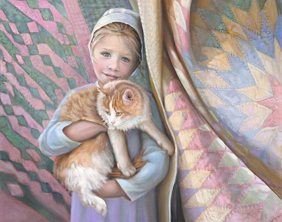 Summer Colors Oil Painting, Nancy Noel Art Print, Amish Art, Paper or ...