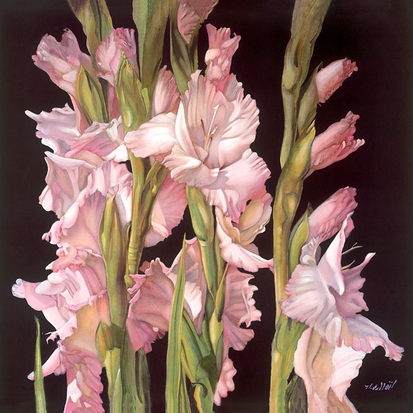 Floral Oil Painting, Vintage Nancy Noel Art Print - 24"h X 25"w - Etsy