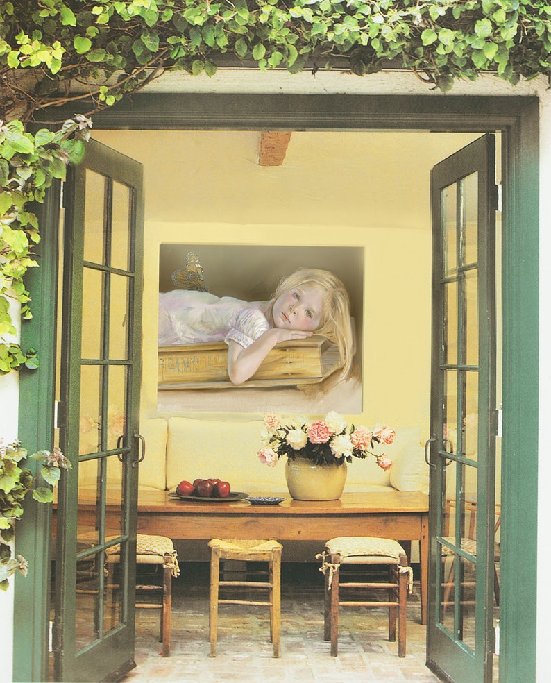 Enchanted - Oil Painting, Nancy Noel Art Print, Child Portrait Art ...