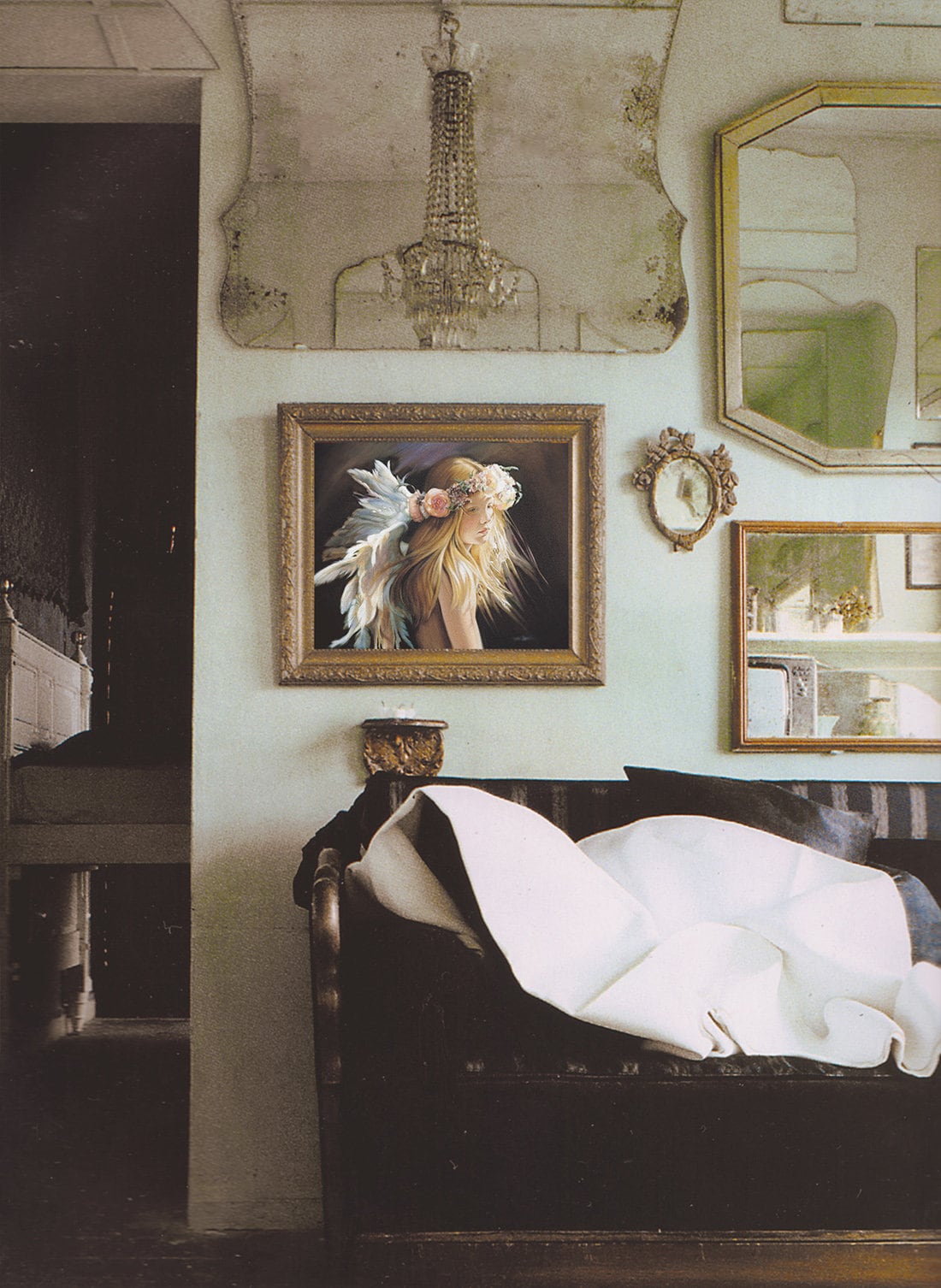 Angel of the Arts - Oil Painting, Nancy Noel Art Print, Angel Art ...