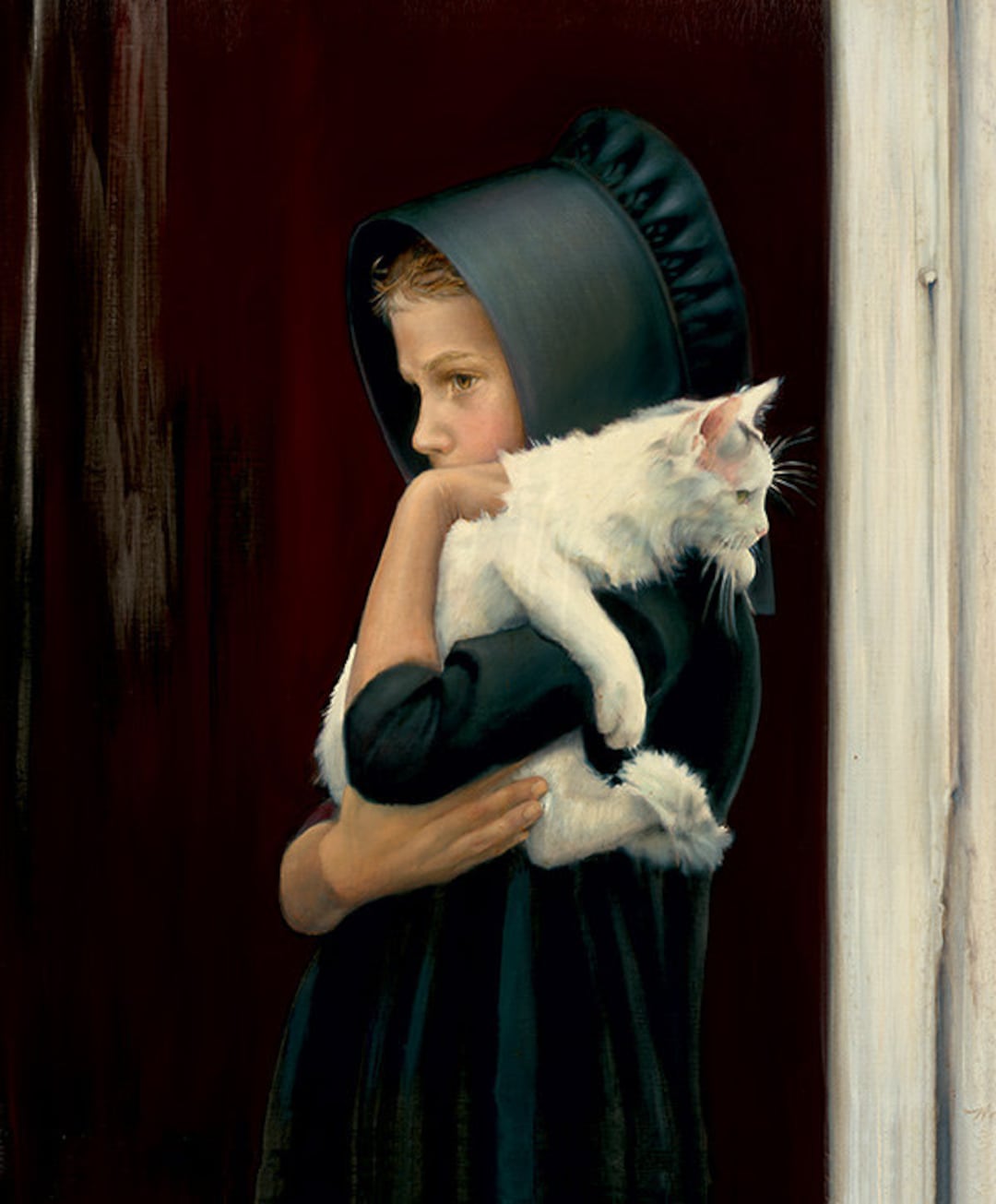 Sarah - Oil Painting, Nancy Noel Art Print, Amish Art, Paper or Canvas ...