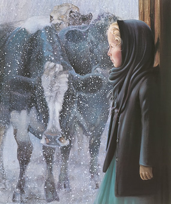 December Oil Painting Nancy Noel Art Print Amish Art | Etsy