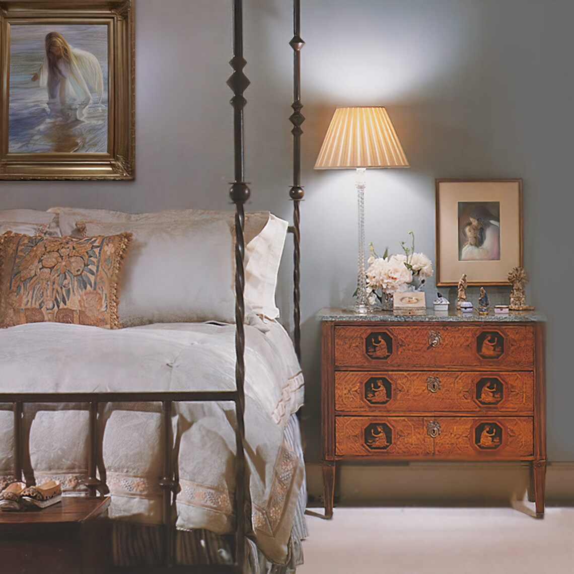 Angel of the Lake - Oil Painting, Nancy Noel Art Print, Angel Art ...