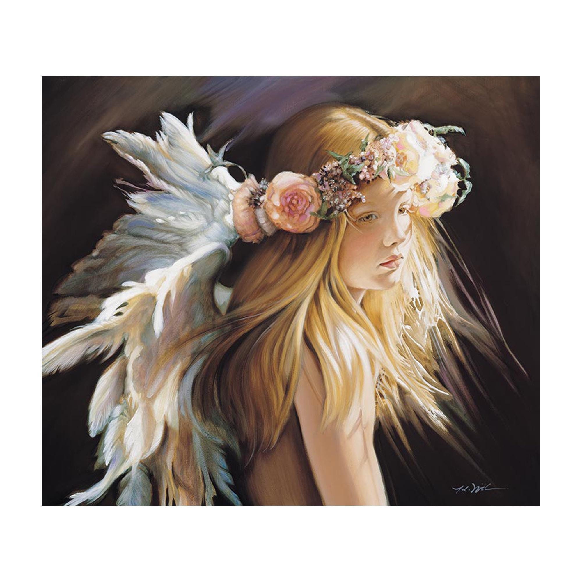 Angel of the Arts - Oil Painting, Nancy Noel Art Print, Angel Art ...