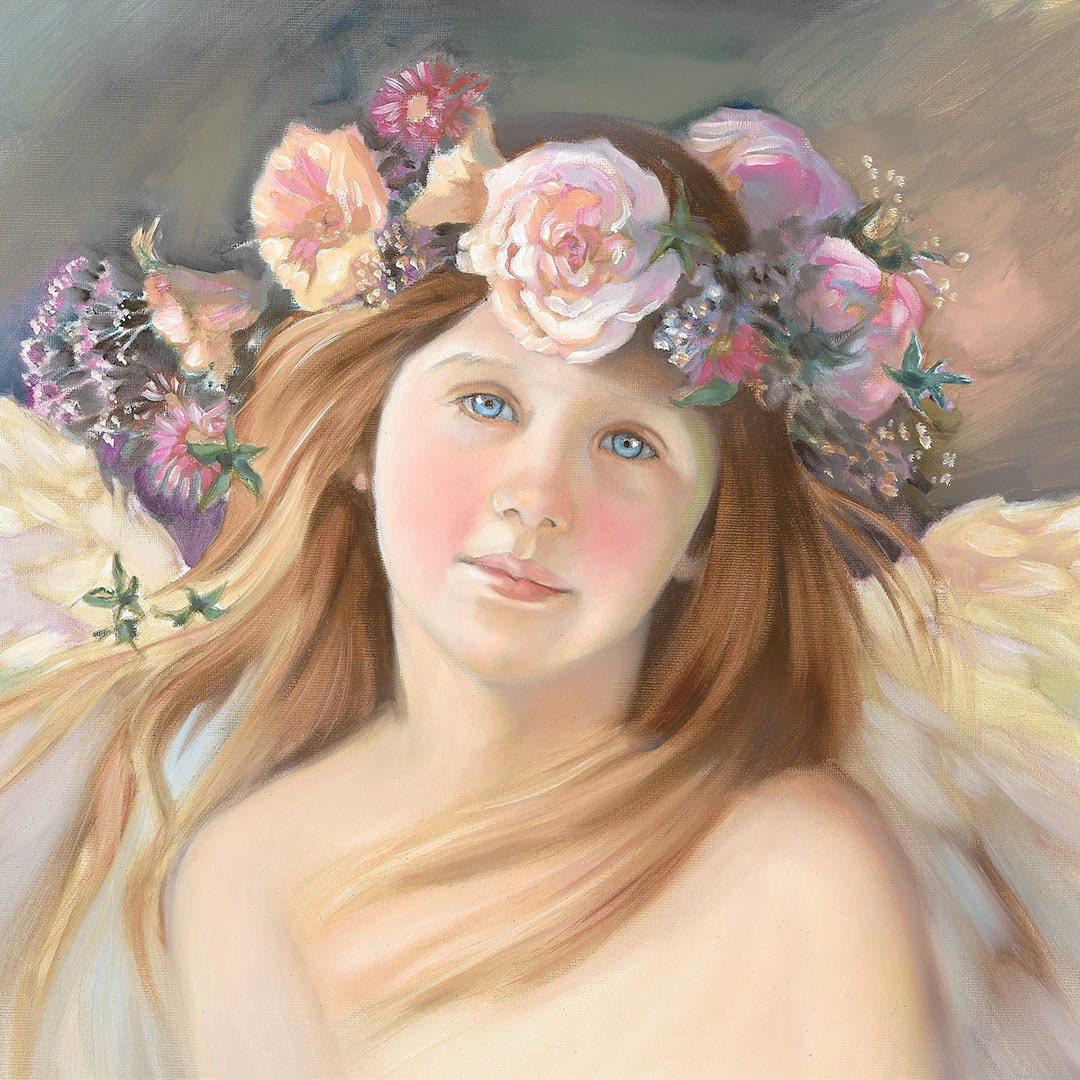 Angel of Hope - Oil Painting, Nancy Noel Art Print, Angel Art, Paper or ...