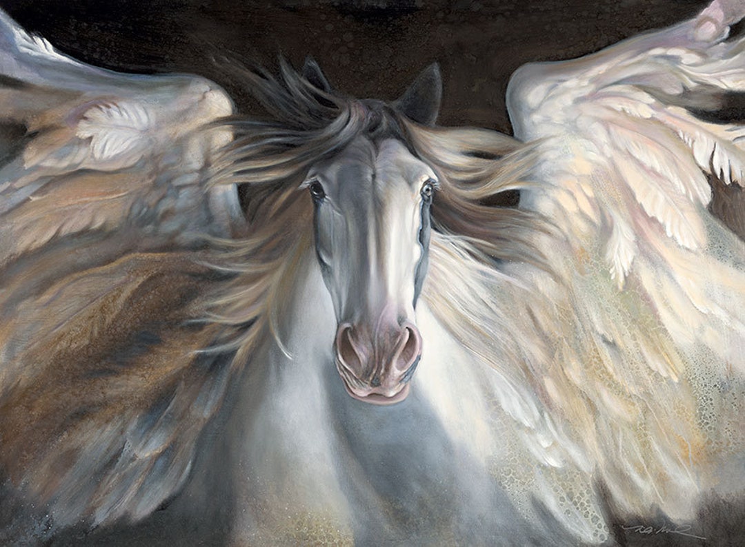 Equus - Oil Painting, Nancy Noel Art Print, Animal Art, Paper or Canvas ...