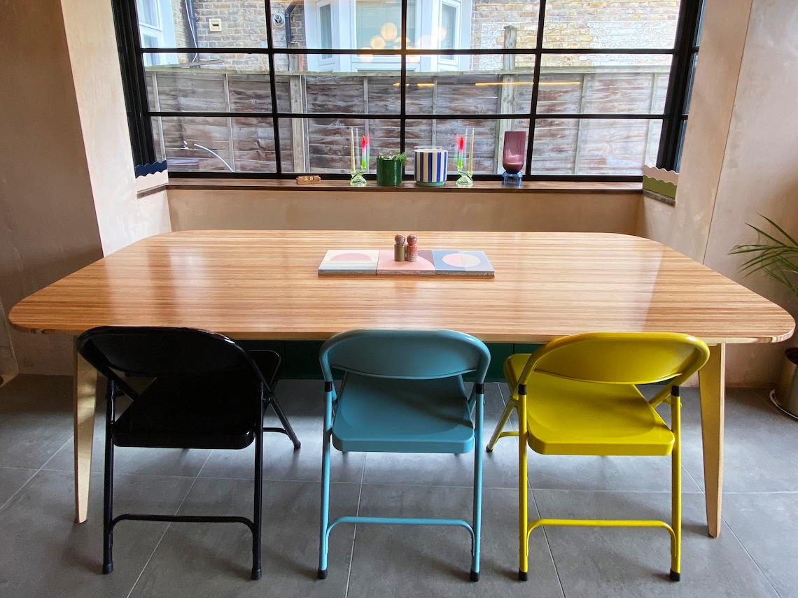 Birch Plywood Solid End Grain Dining Table / Rectangular / Rounded ...