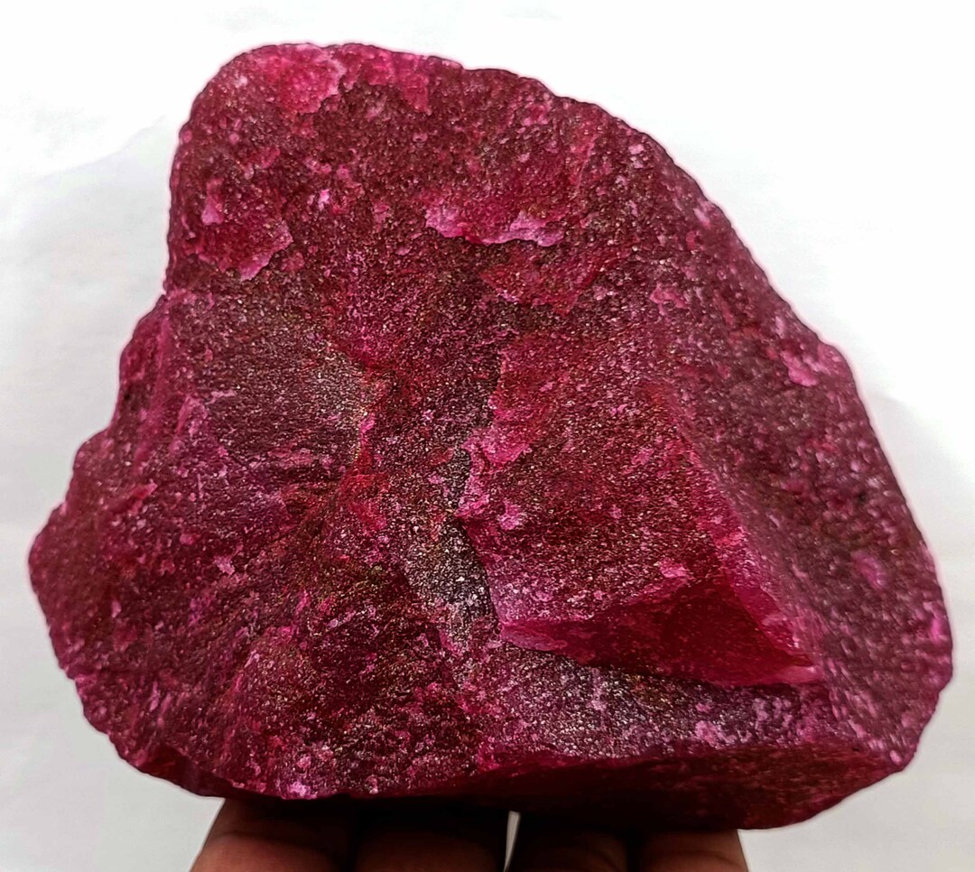 Ruby Rough African Ruby 5100-5300 Carat Certified Loose Gemstone Pigeon ...