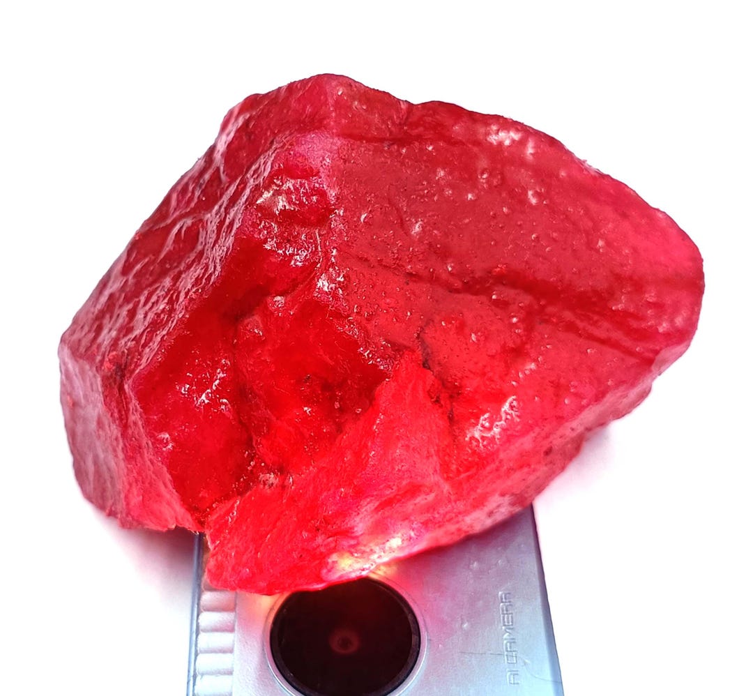 Natural Red Ruby Gemstone: African Uncut Rough, Rare Big Size ...