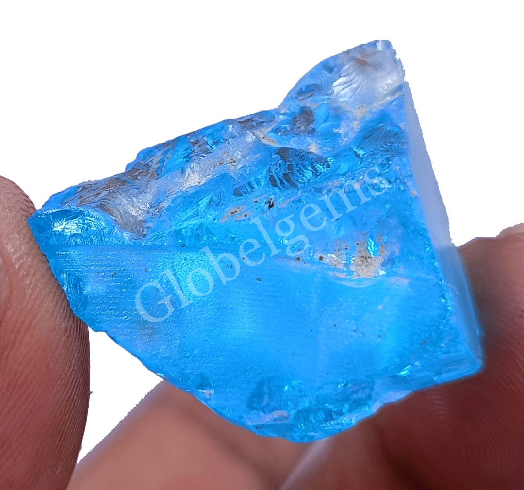 Blue Alexandrite Natural 95.45ct Uncut Rough Semi Transparent From ...