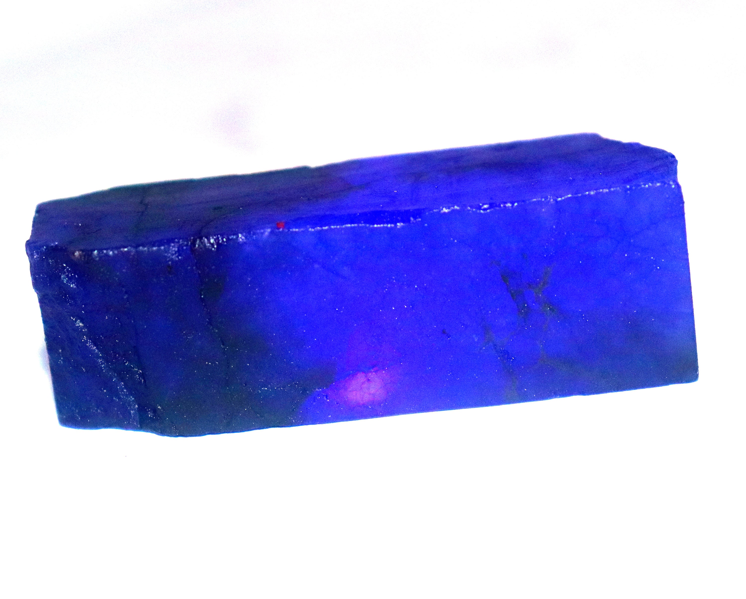 Natural Certified Tanzanite Rough 439.10 Ct Blue Uncut Slice | Etsy