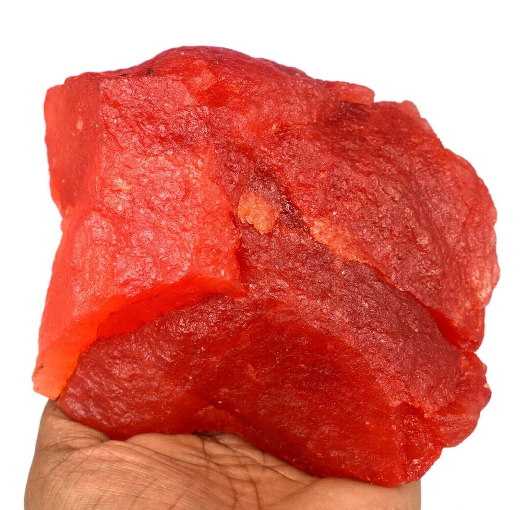 6746 Ct African Certified Chunk Uncut Orange Sapphire Natural Gemstone ...