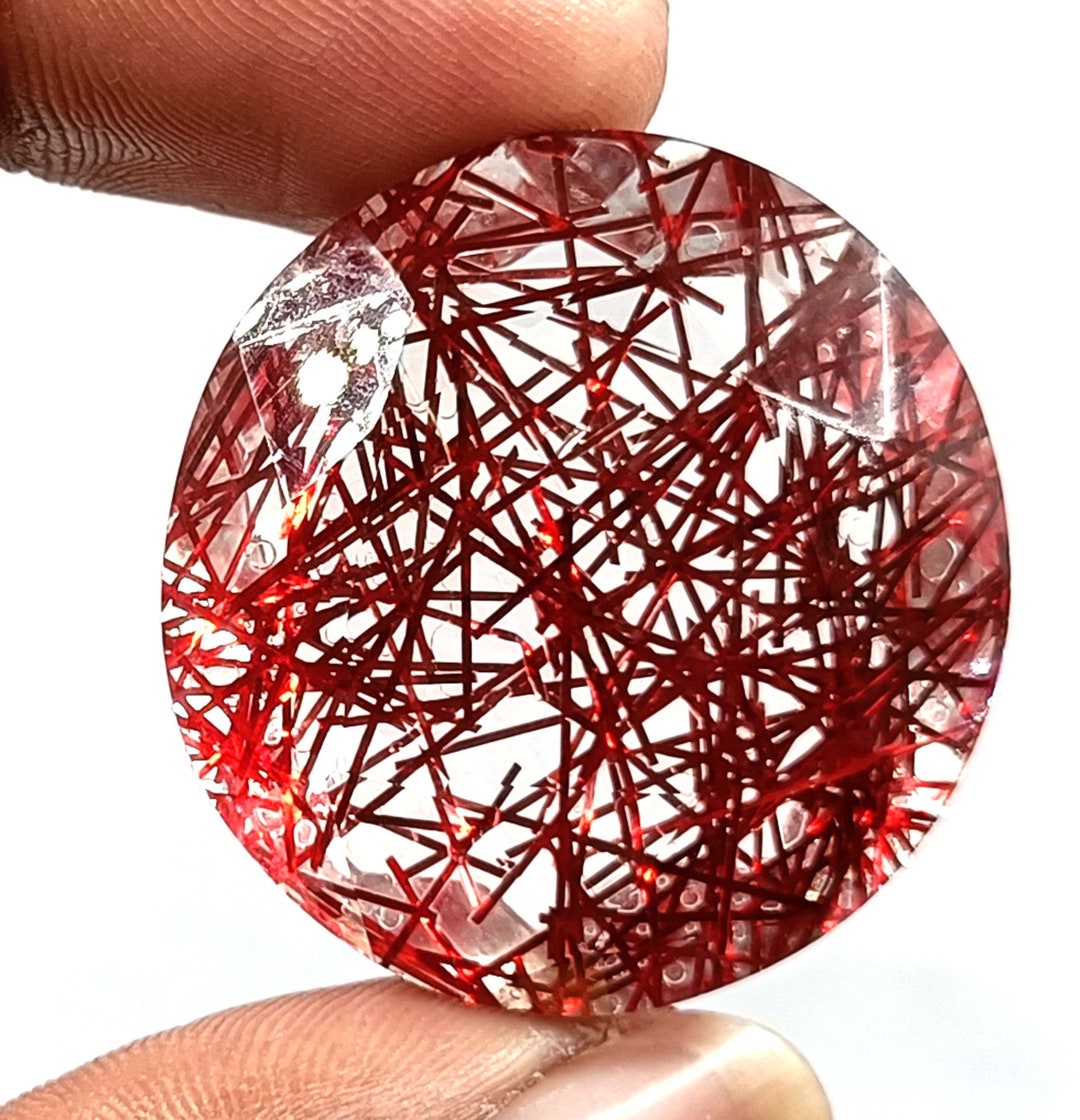 Red Quartz!! 93.40 Carat Certified Loose Gems Transparent Faceted Oval ...