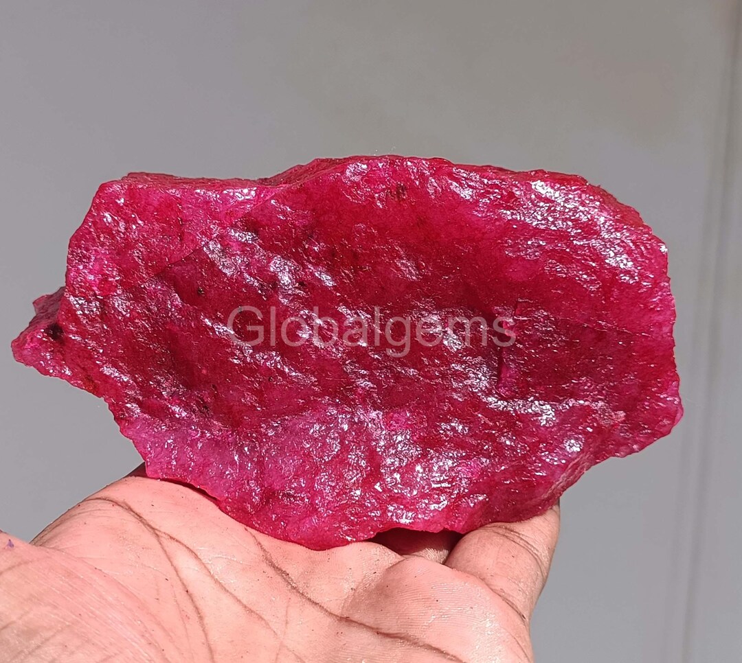 Ruby Natura 4022.5 Ct Rough African Red Ruby Certified Loose Gemstone ...