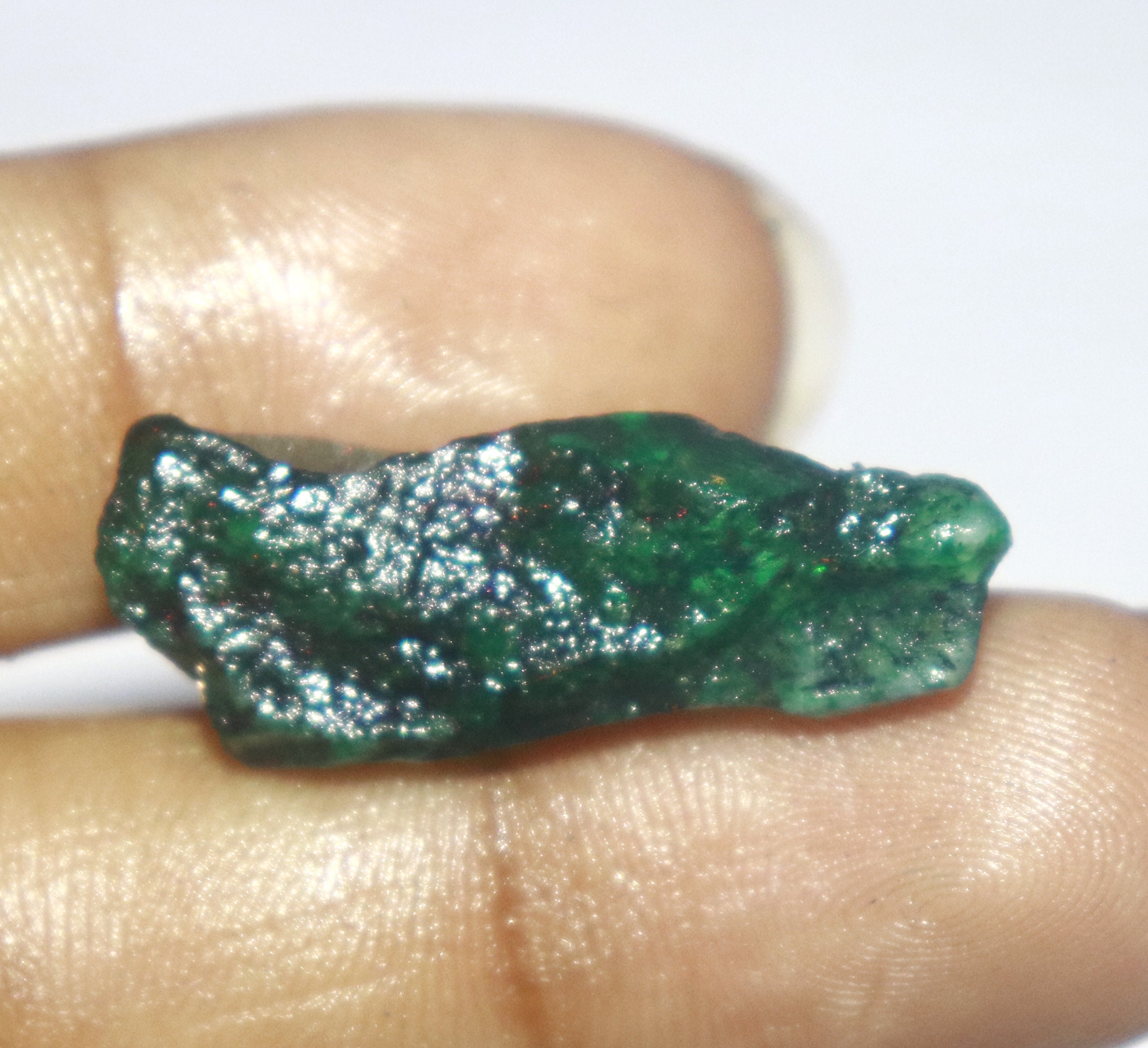 22.15 Ct Certified Natural Rock Emerald Rough Gemstone Green | Etsy