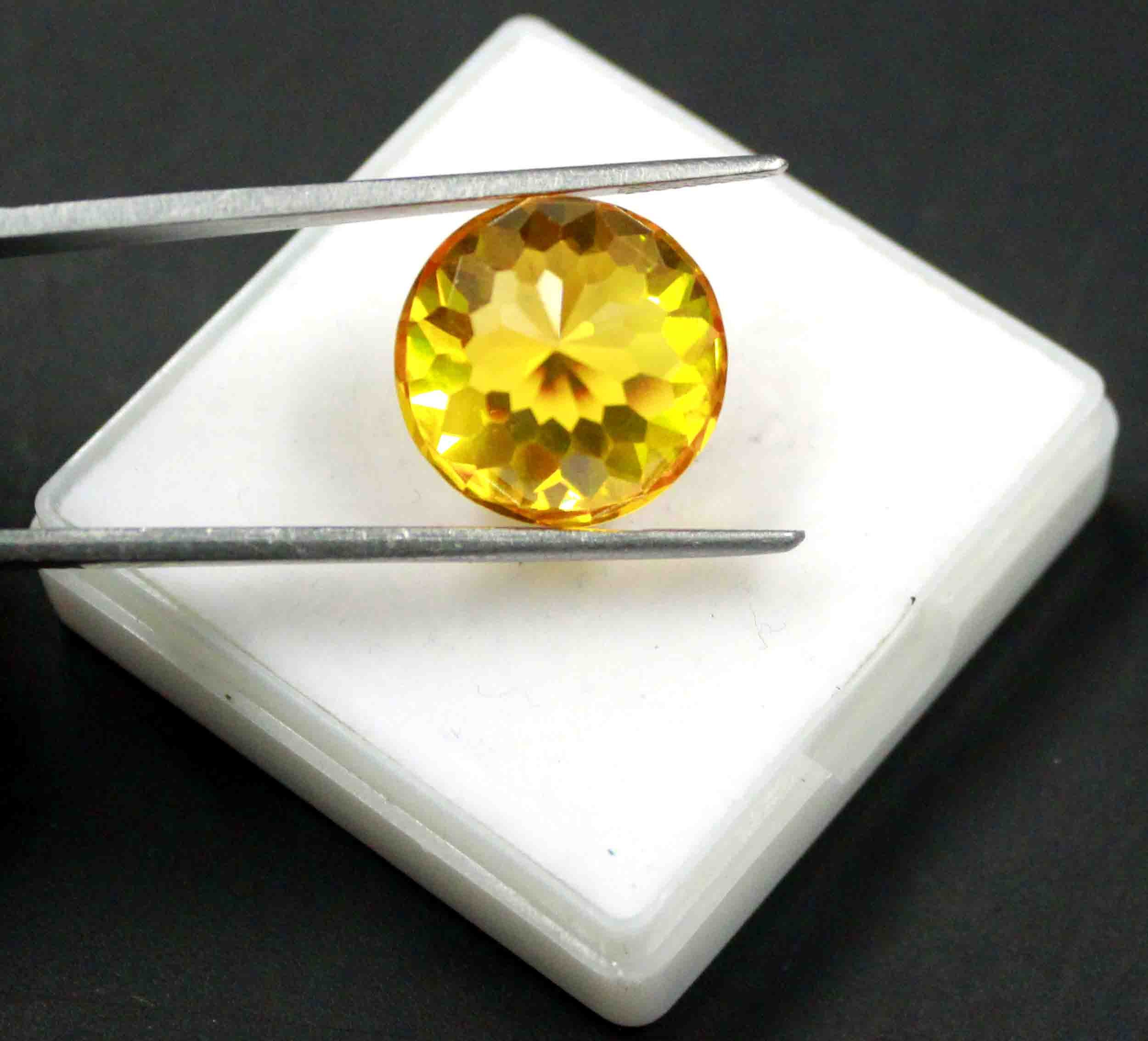 Yellow Spinel Gemstone 36.40 Ct Certified Natural AAAA Shiny | Etsy