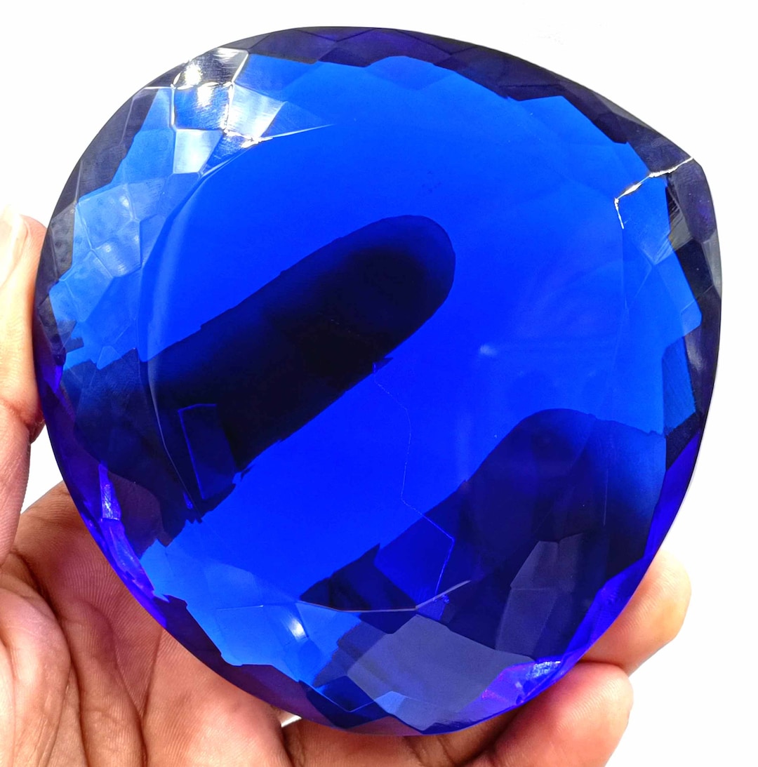 Blue Topaz!! 2000 Carat Semi-transparent Topaz Pear Cut Gemstone From ...