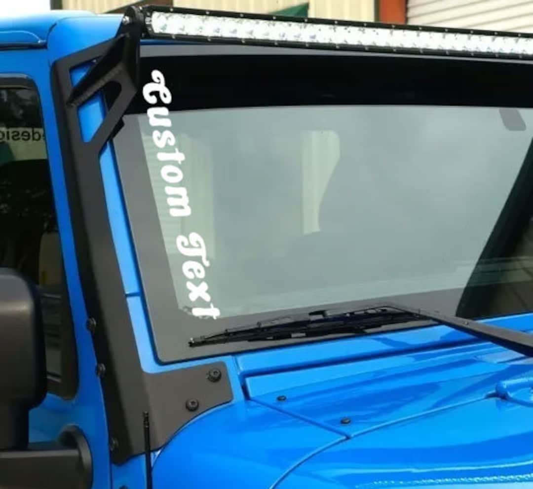 Custom Vinyl Windshield Decal Multiple Fonts to Choose From 15" - Etsy