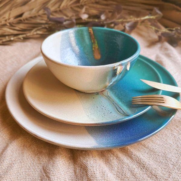 Turquoise Dinnerware - Etsy