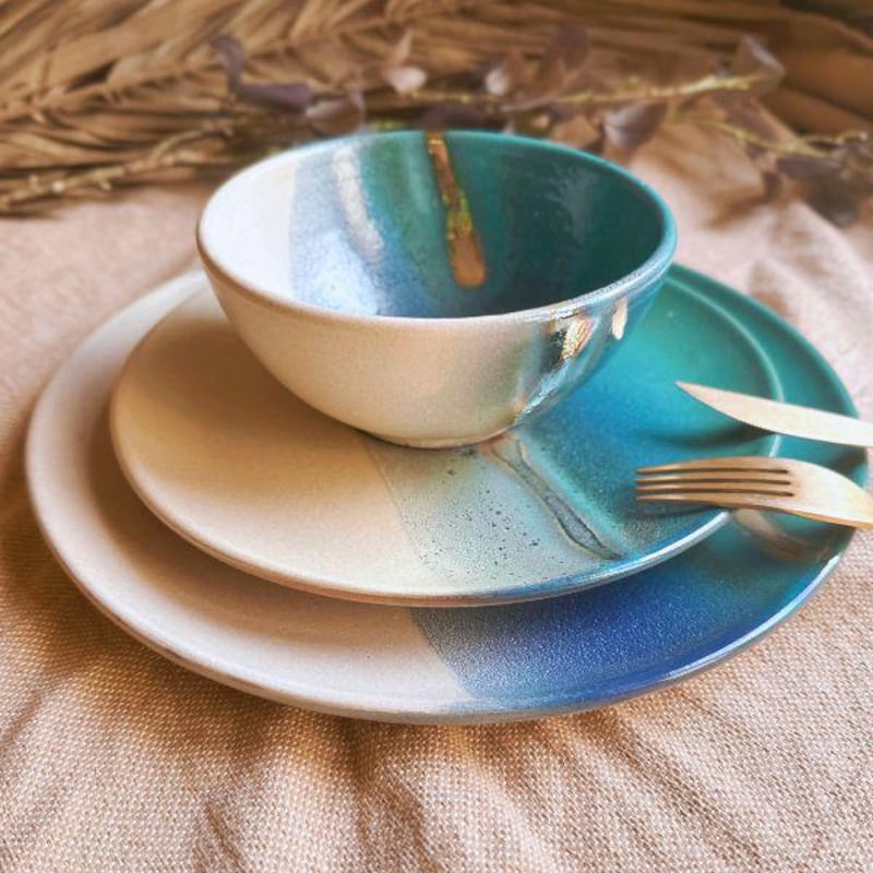 Ceramic Dinnerware Ocean - Etsy