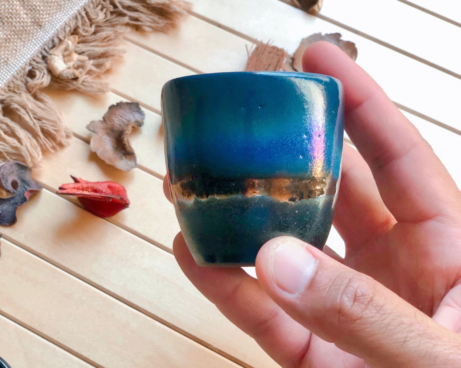 Black Coffee/espresso Handleless Cup/mug With With Shades of - Etsy