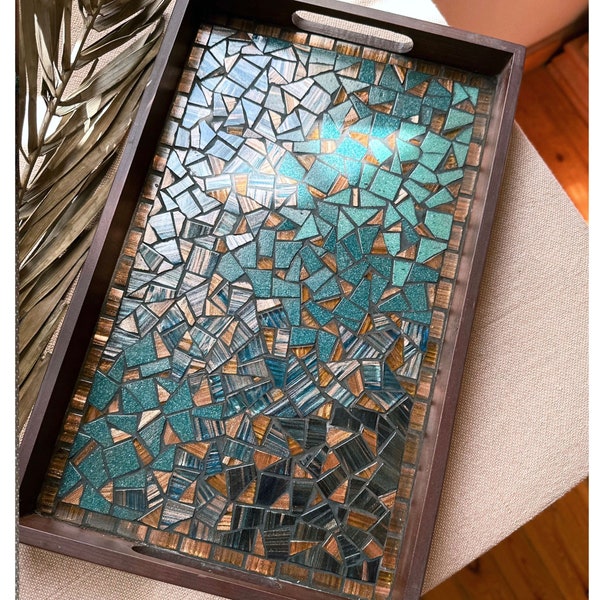 Mosaic Tray - Etsy