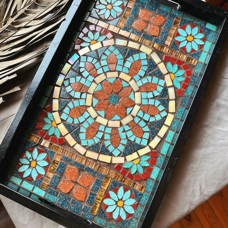Mosaic Tray - Etsy