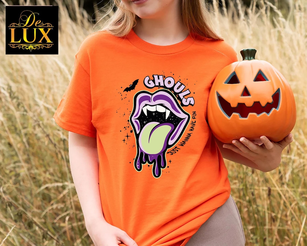 Vampire Lips Shirt, Ghouls Shirt, Halloween Gift, Halloween Party ...